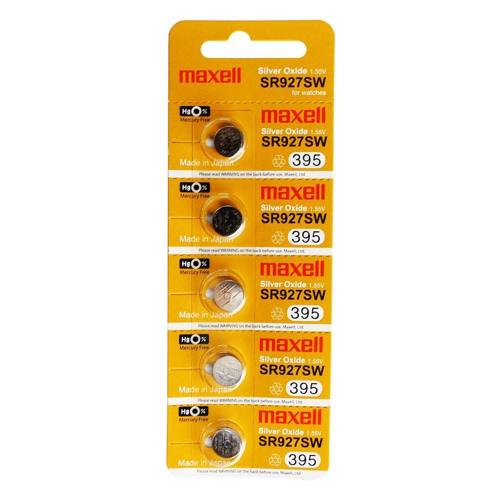 MAXELL SR927 395 1.5V 5 PIECES/1 PAD OR 1 PIECE SR927SW Maxell 927 ...