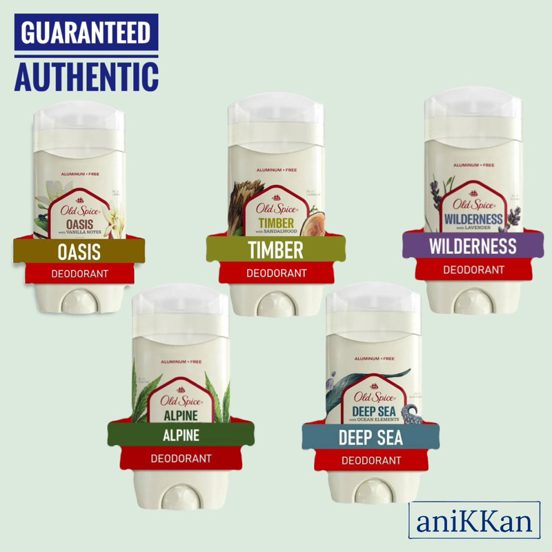 🇺🇸 Old Spice Aluminum Free Deodorant (Blue stick) 3oz | Fiji Oasis ...