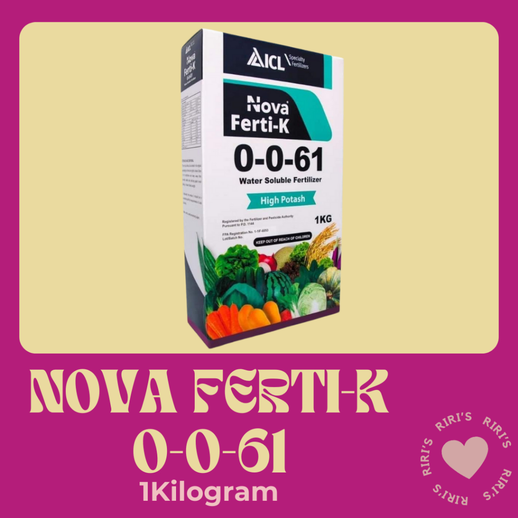 NOVA FETI-K 0-0-61 | HIGH POTASH | WATER SOLUBLE FERTILIZER | Shopee ...