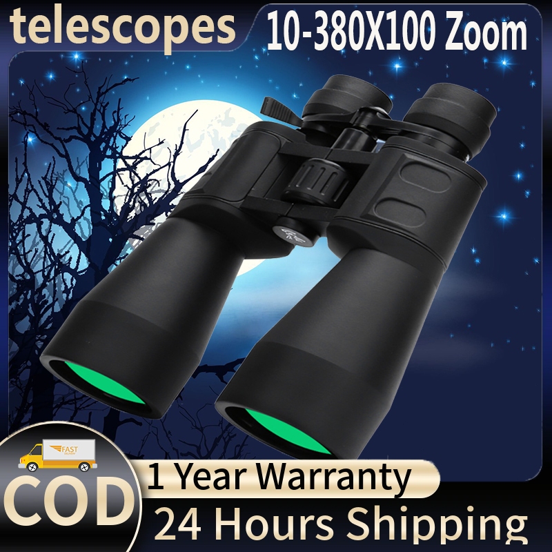 10-380X100 Telescope High Magnification Long Range Zoom Telescope Binoculars HD Professiona Zoom ...