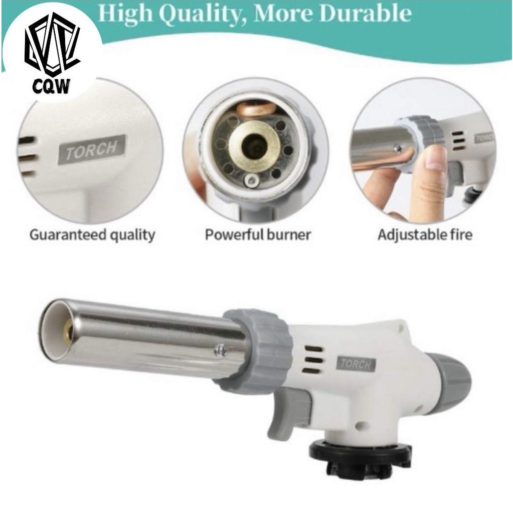CQW Gas Flame Gun Auto Ignition Jet Burner Welding Torch Gas Blow Flame ...