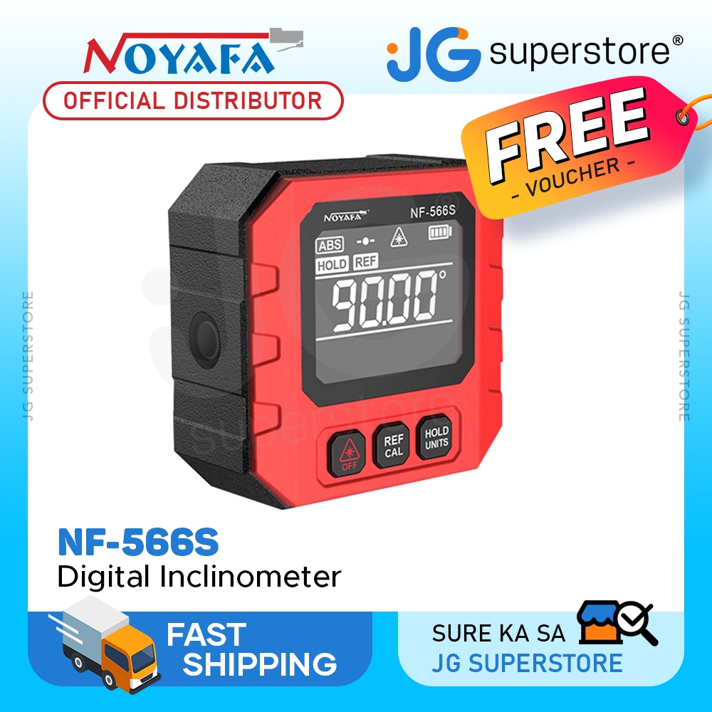 Noyafa NF-566S Double-Sided Laser Digital Inclinomter High Precision Angle Measuring Industrial ...