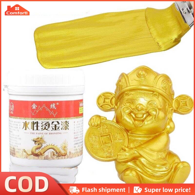 24K Gold Paint for Metal Wood Paint Gold Acrylic Paint Waterproof Color ...