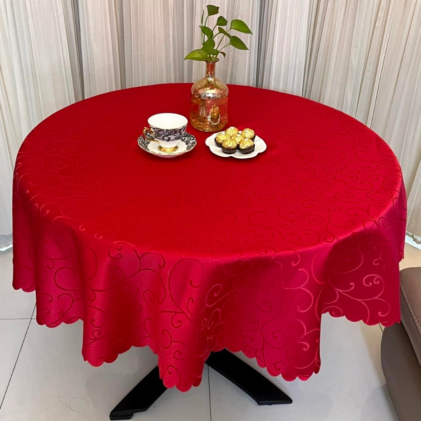 Round Table Cloth 4,6,8 seater Table Cover 8 seater Wedding Table Cloth ...