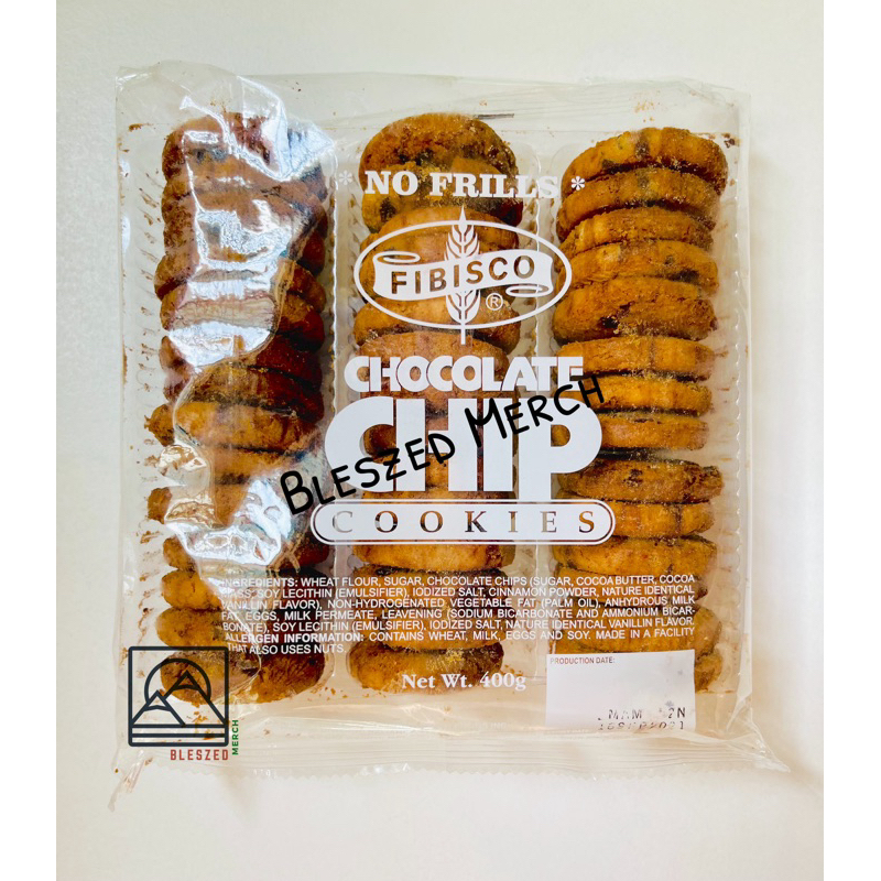 Fibisco CHOCOLATE CHIP COOKIES (No Frills) | Shopee Philippines