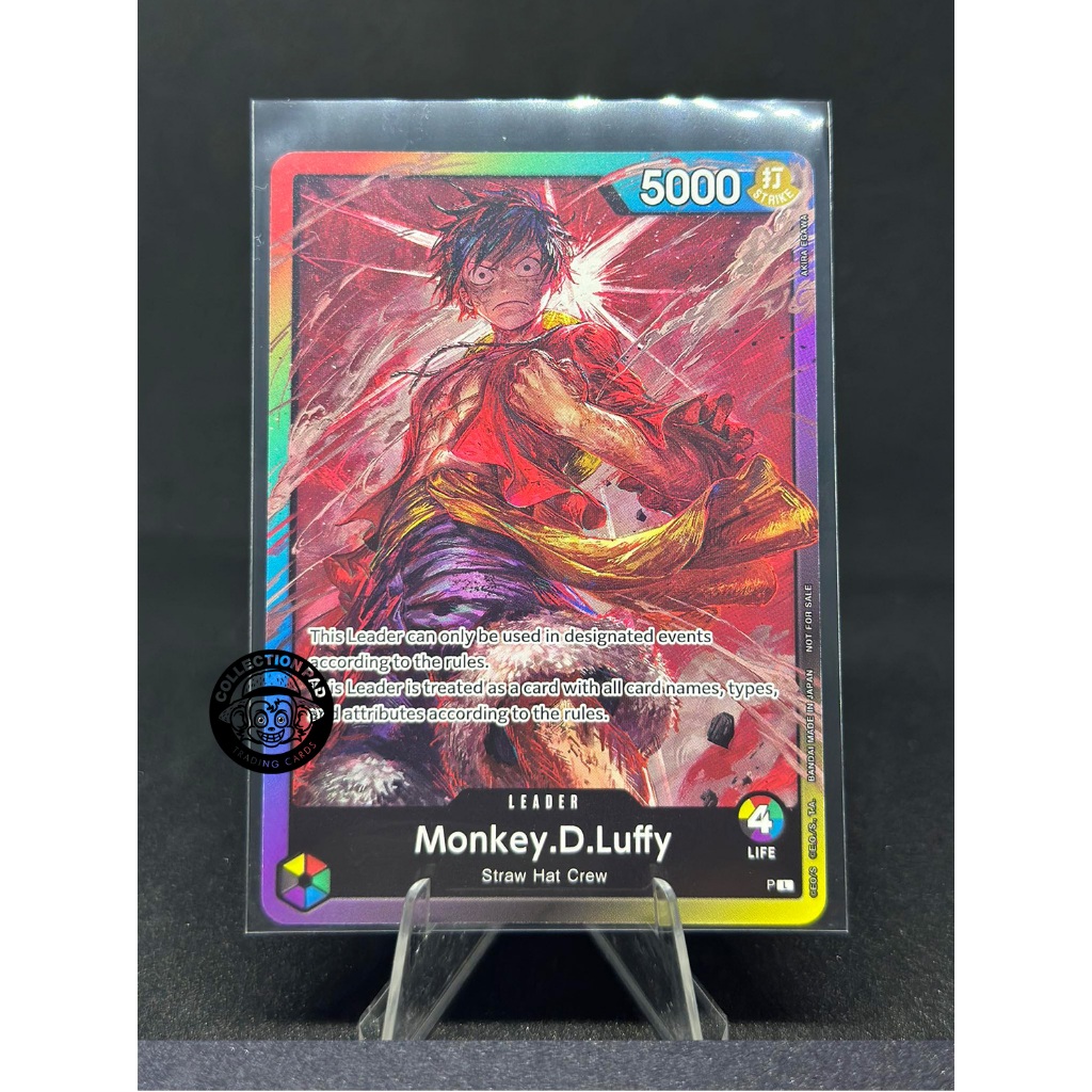 English One Piece Card Game - PL Rainbow Luffy - PROMO - Rainbow Leader Monkey D Luffy | Shopee ...