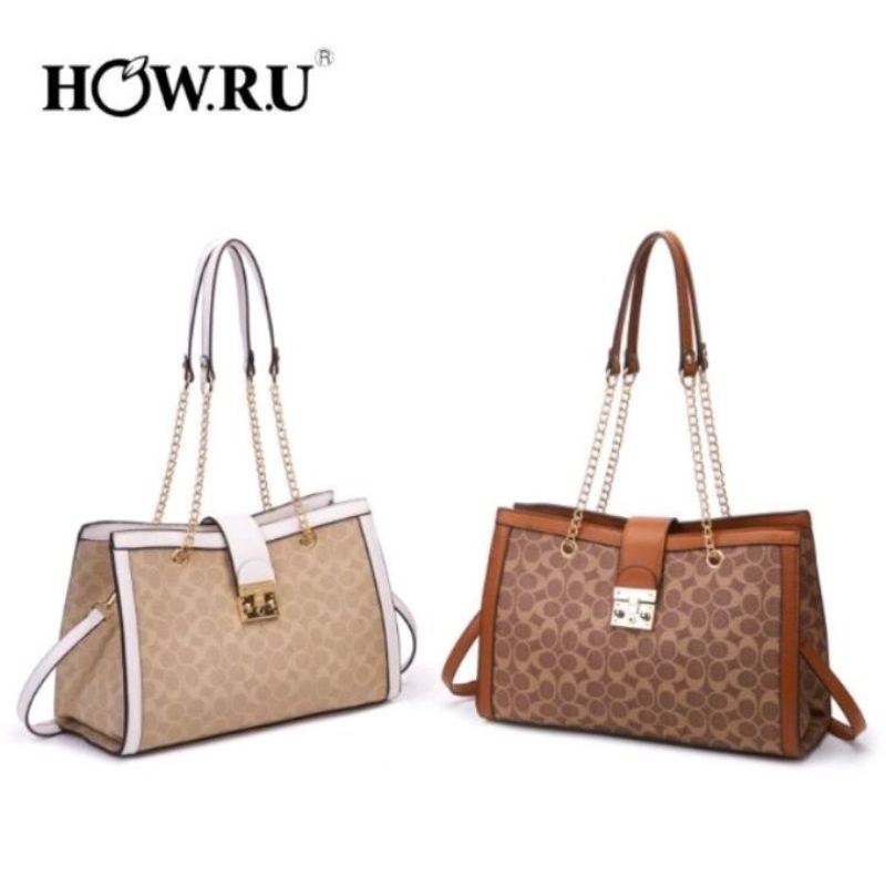 HOWRU TOTE BAG SLING BAG SHOULDER BAG LARGE SIZE | Shopee Philippines