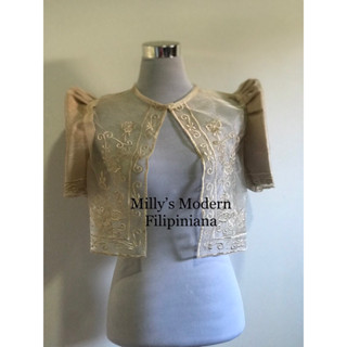 Milly’s Modern Filipiniana Bolero Metiza top best seller maria clara ...