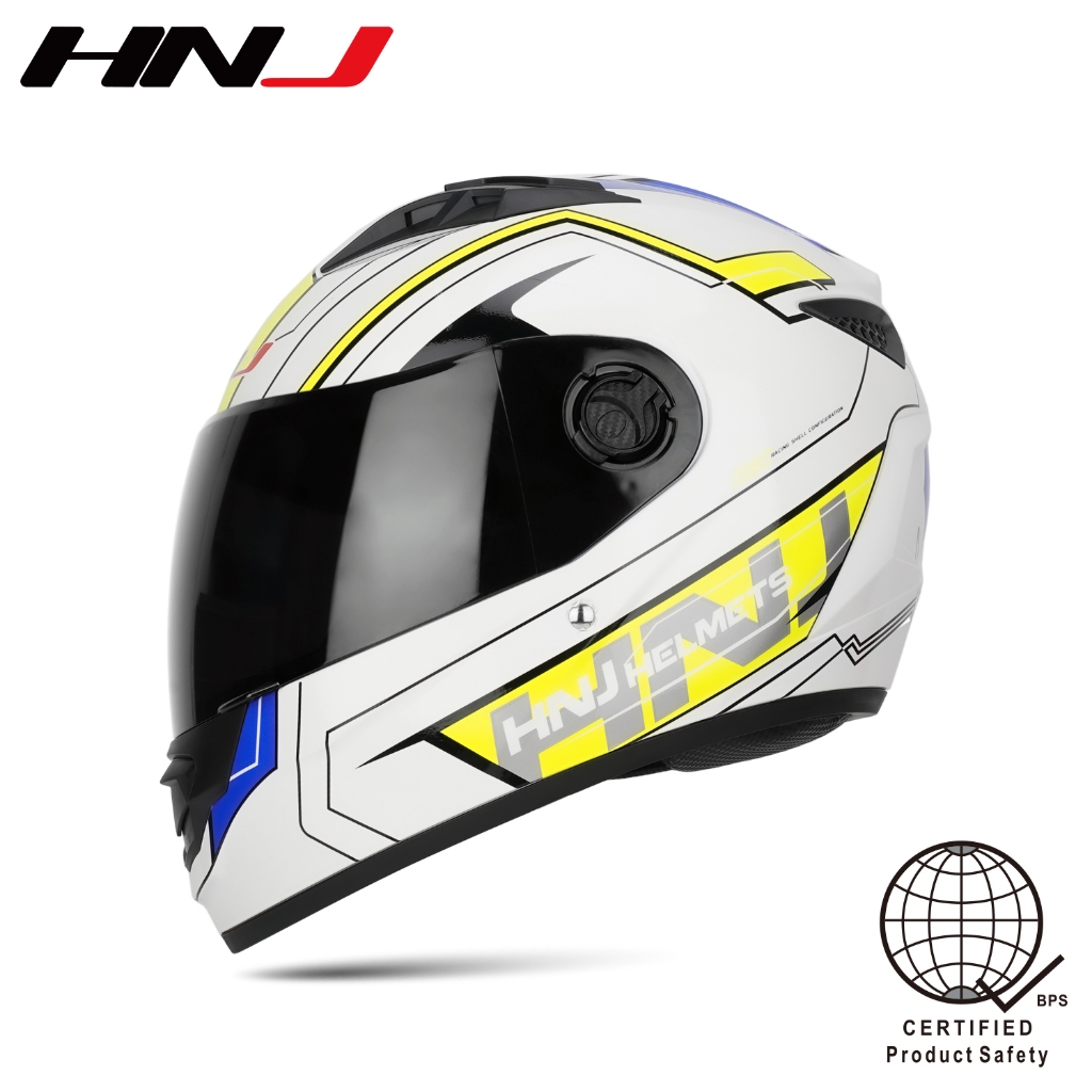 【𝑺𝑼𝑷𝑬𝑹 𝑺𝑶𝑳𝑰𝑫】HNJ Tinted Visor Helmet Full Face for Motorcycle Men and ...