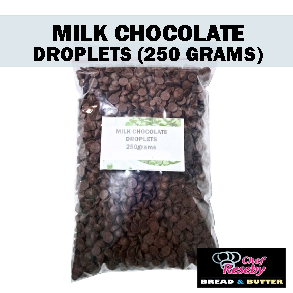 CHOCOLATE DROPLETS (250 grams) CHOCOLATE CHIPS Exp: Sep 28, 2027 ...