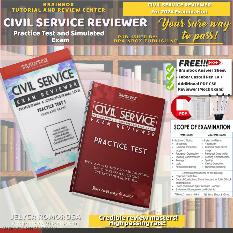 Brainbox Practice Test and Simulated Exam (for Civil Service Exam ...
