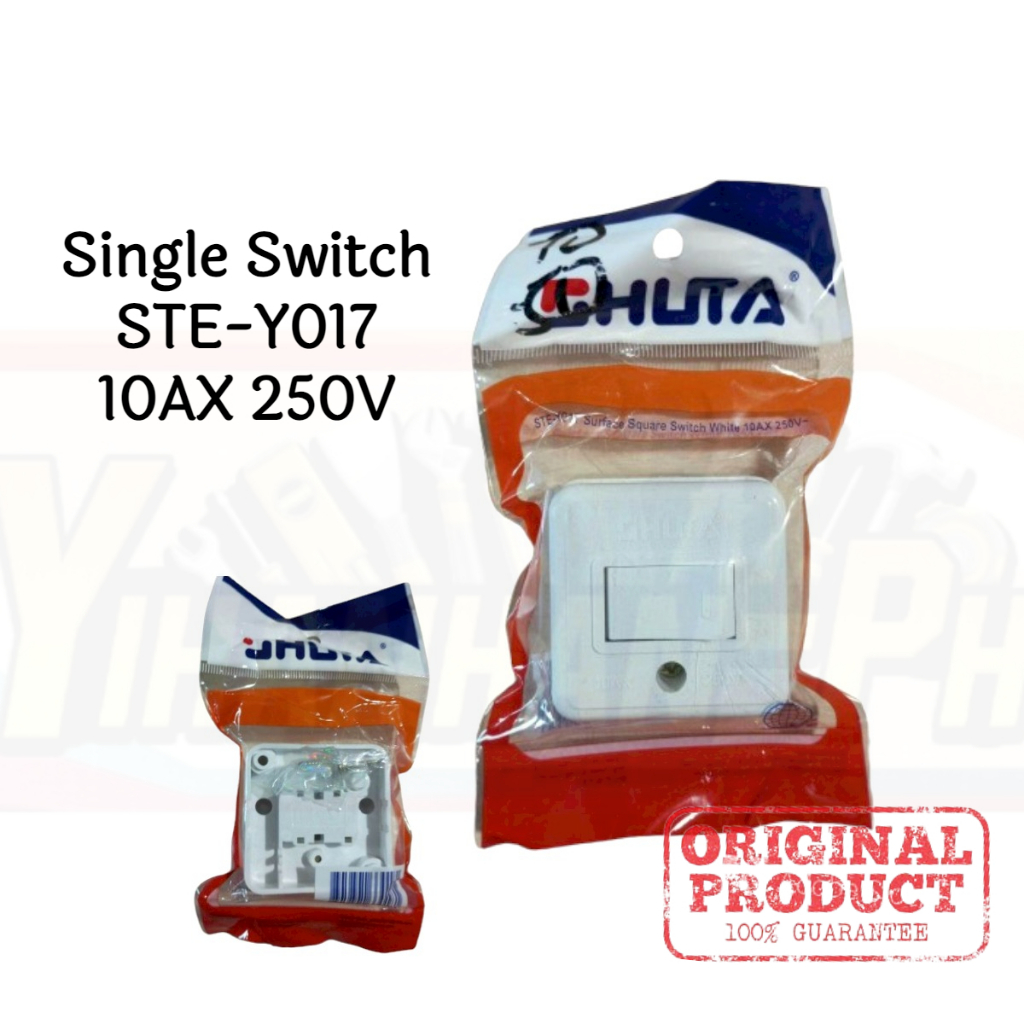 SHUTA Surface Square Switch/Single Switch (STE-Y017/10AX 250V) | Shopee ...