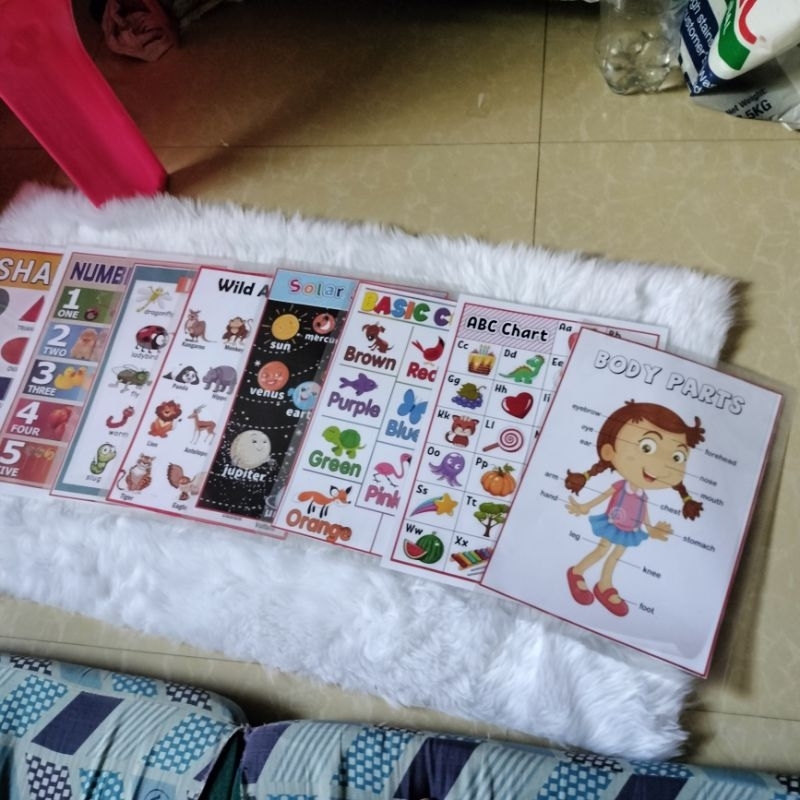 laminated learning chart | Shopee Philippines
