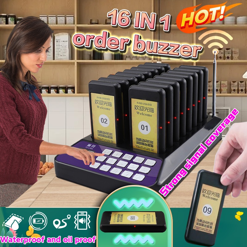 *Local spot quick delivery*beeper pager 16in1 500m transmission order ...