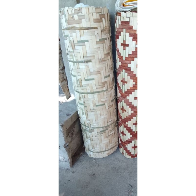AMAKAN SAWALI real native Bamboo Wall/5pcs set/size4x8ft.(Plain design ...