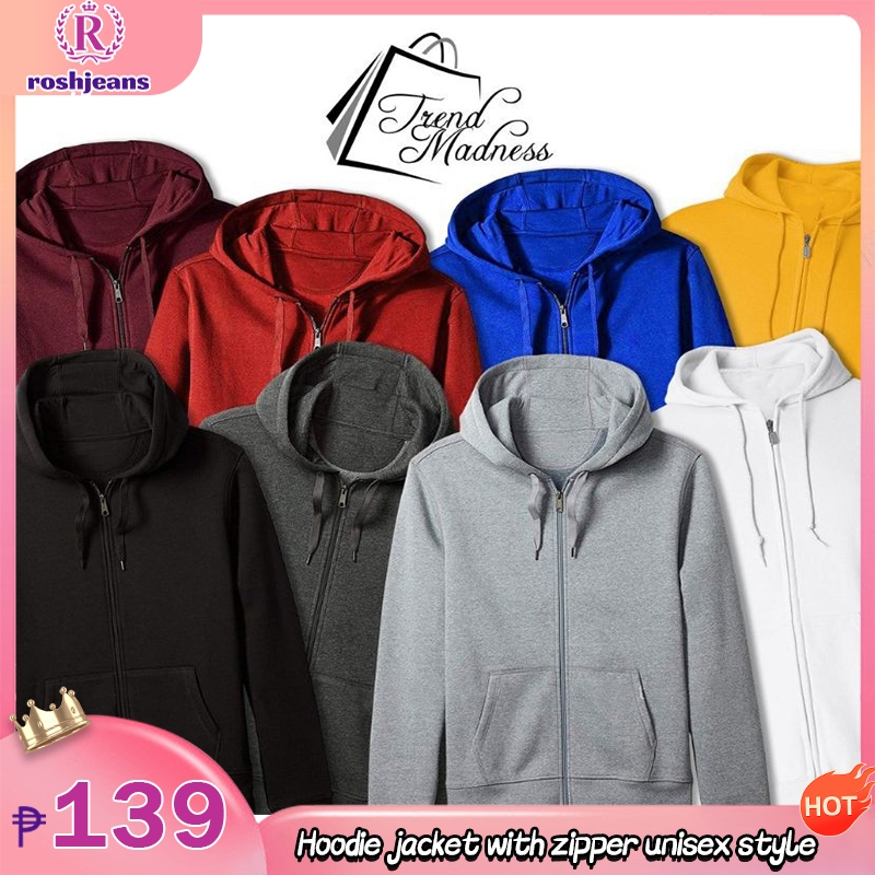 [Free Shipping] Hoodie jacket for men with zipper unisex Simple Jacket ...