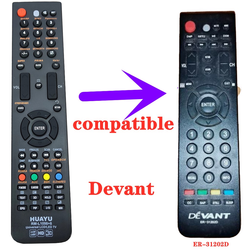100% Universal remote control for devant led tv remote na gagana sa tv ...