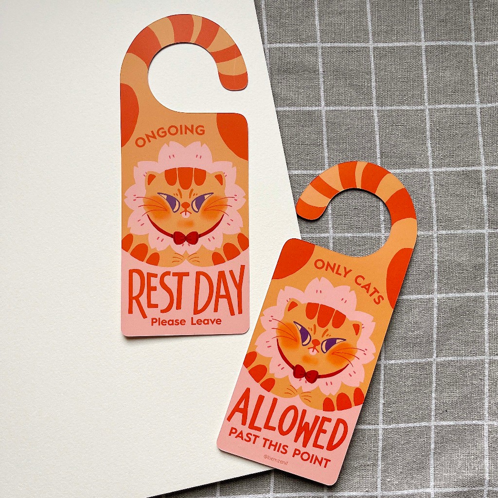 Only Cats Allowed Door Hang Tag | Shopee Philippines