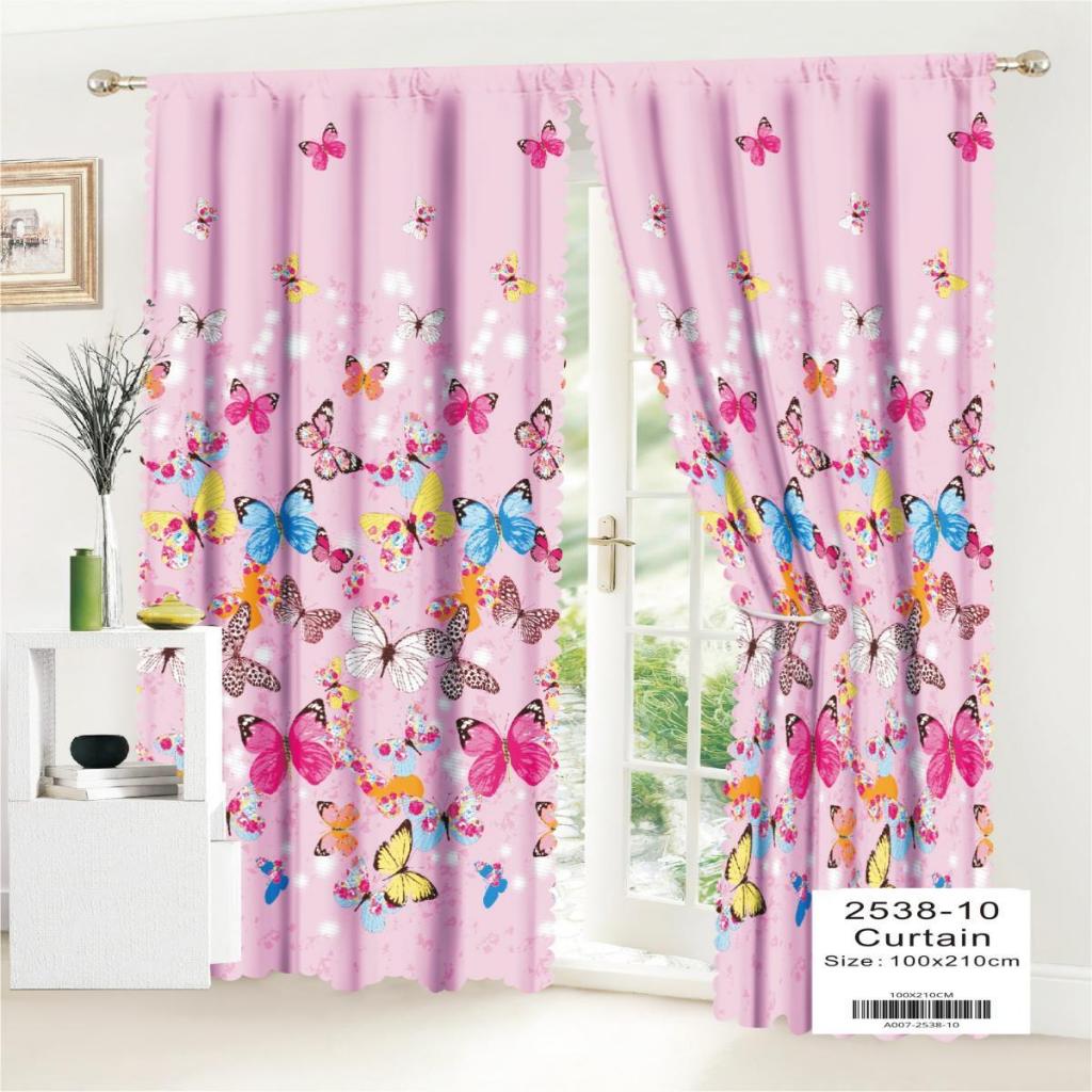 Curtain Kurtina Sa Bintana 100x210cm Windows Curtain Kurtina Door Green ...