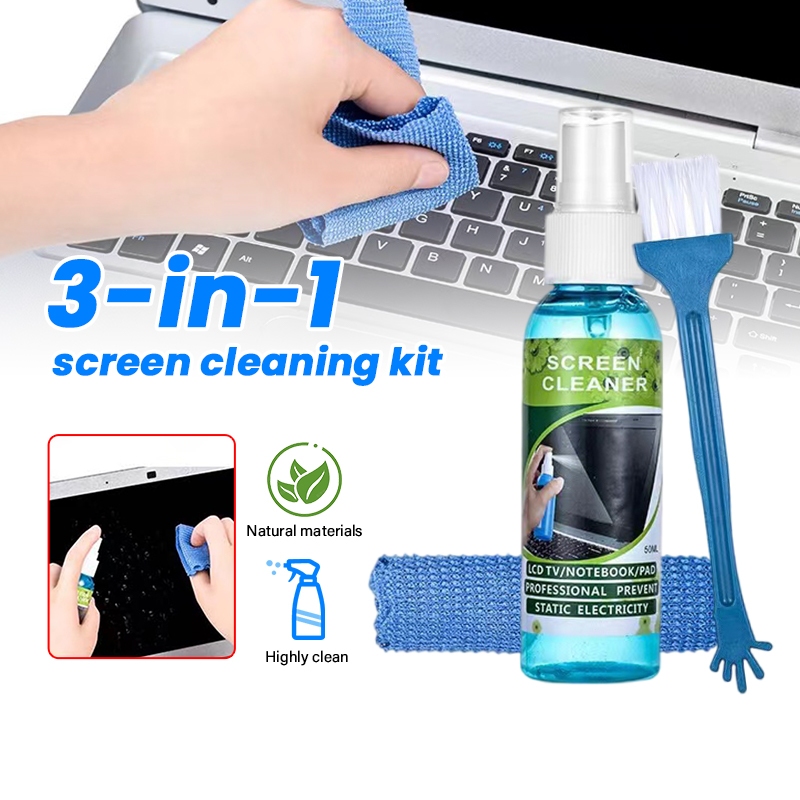 3ni1 Air Duster Set Laptop Screen&LCD Cleaning Cleaner Kit | Shopee ...