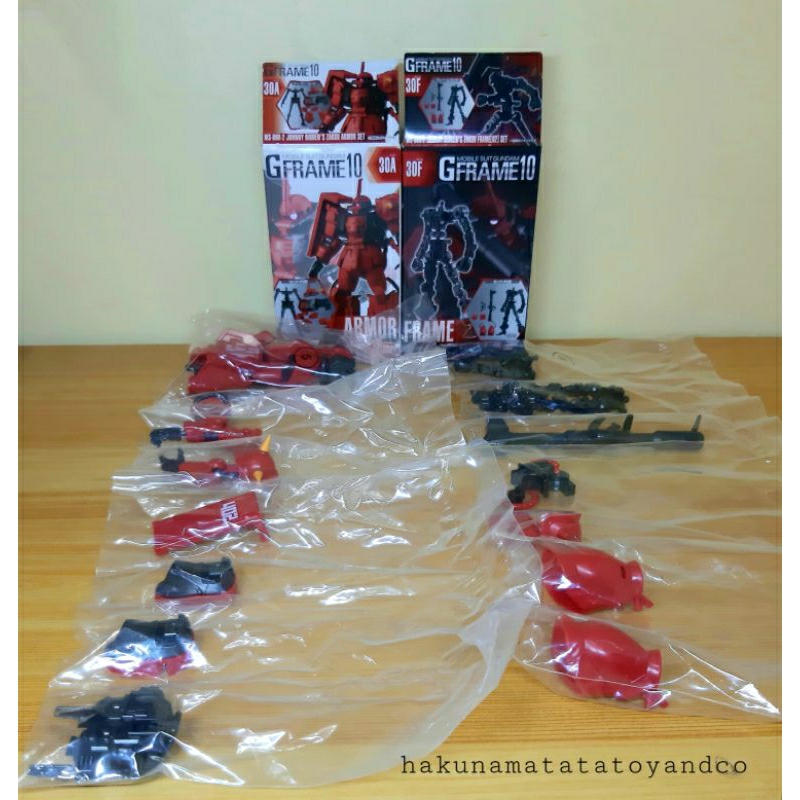 Bandai Mobile Suit Gundam G-Frame : MS-06R-2 Johnny Ridden's Zaku II Armor/Frame set | Shopee ...