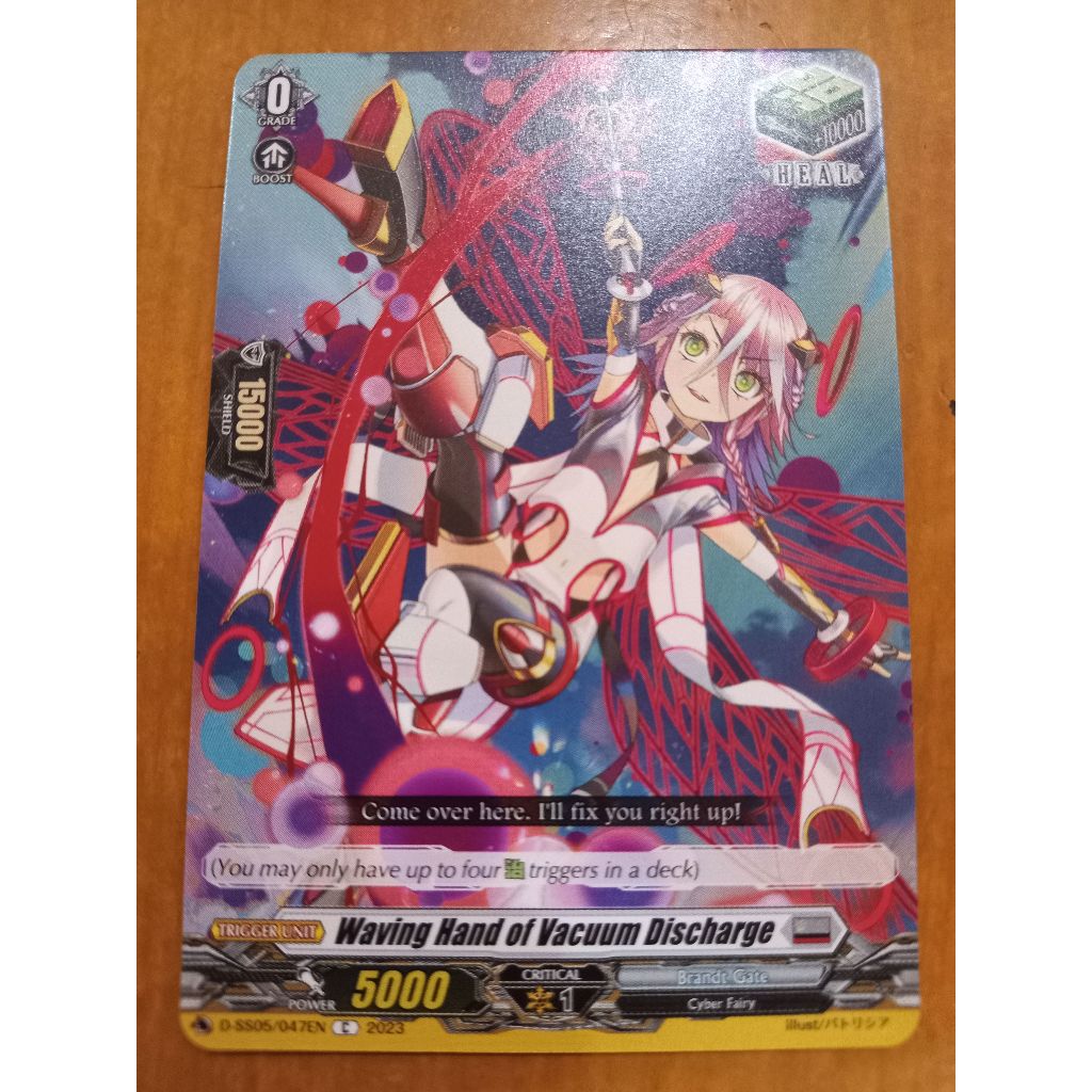 CFV Waving Hand of Vacuum Discharge Heal Brandt Gate D-SS05 Cardfight Vanguard English | Shopee ...
