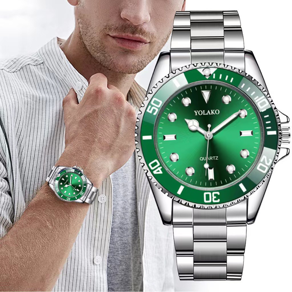 Business Multicolor Water Ghost Men's Watch Steen Band Quartz Yolako ...