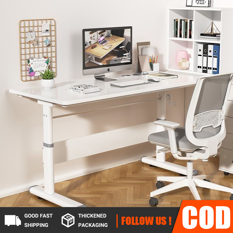Adjustable Desk Table Standing Desk Hand-cranked Computer Desk Can ...