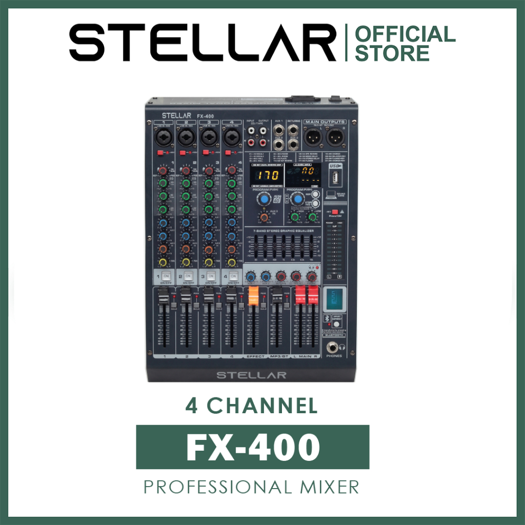 STELLAR FX-400 PROFESSIONAL MIXER | Shopee Philippines