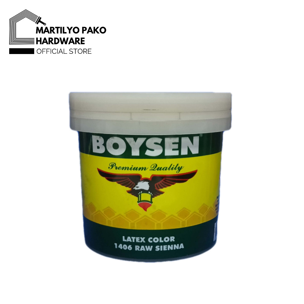 BOYSEN Paint Latex Color 1/4Liter Raw Sienna | Shopee Philippines