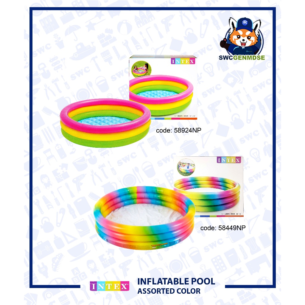INTEX Inflatable Pool | Round & Rectangular Pool | Swimming Pool | Baby ...