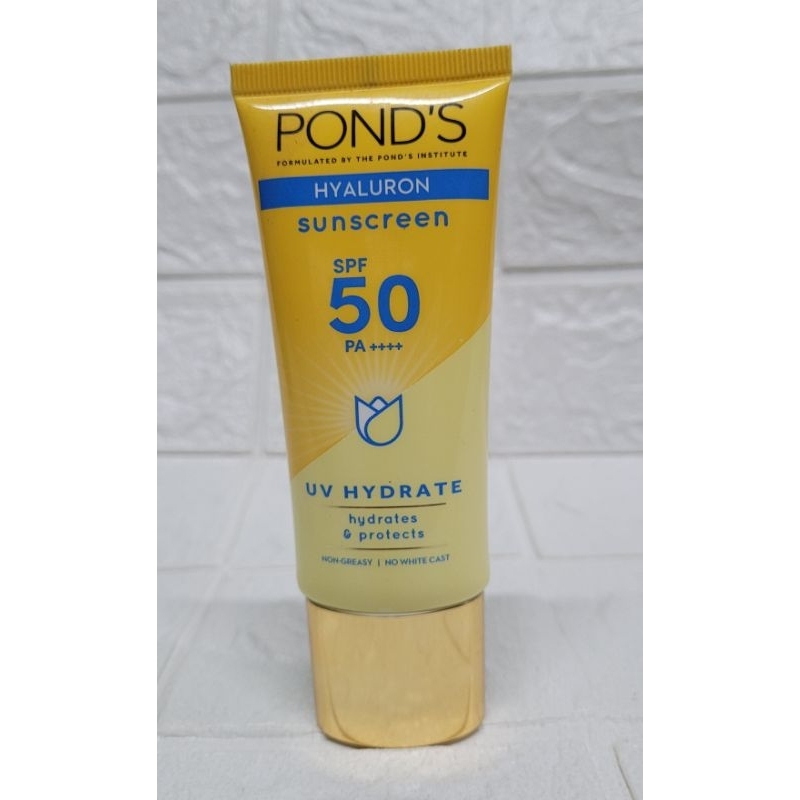 POND'S hyaluron sunscreen spf50 PA+++ UV HYDRATE (50ML) | Shopee ...