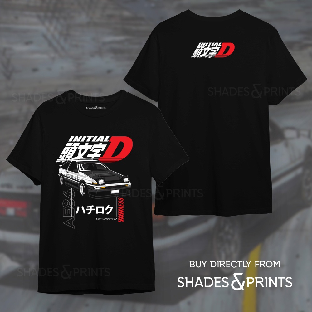 Initial D Hachi Roku AE86 retro Car Shirt Manga Comics Japan Customized ...