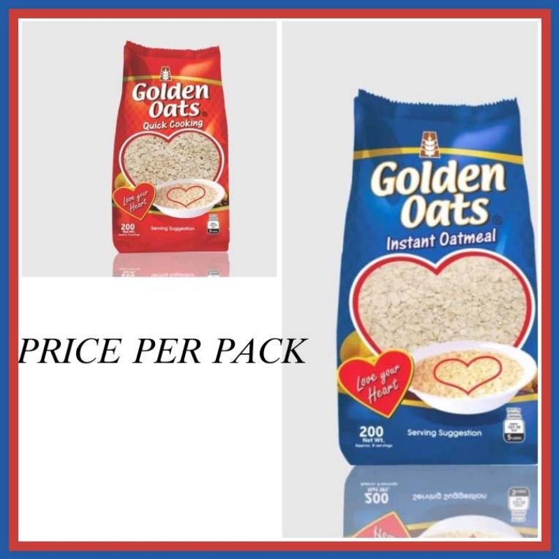 Golden Oats Instant or Quick Cook Oatmeal Oats 200g | Shopee Philippines