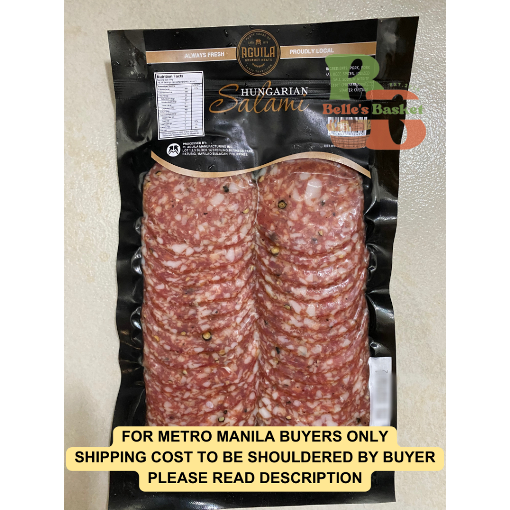 Aguila Hungarian Salami 150g (for metro manila buyers only / shipping ...