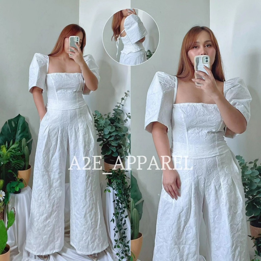 A2E | Jorita Coords | Modern Filipiniana Terno Coordinates Top with ...