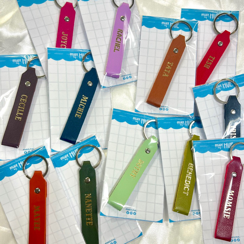 Personalized Leather Keychains Bundles | Shopee Philippines