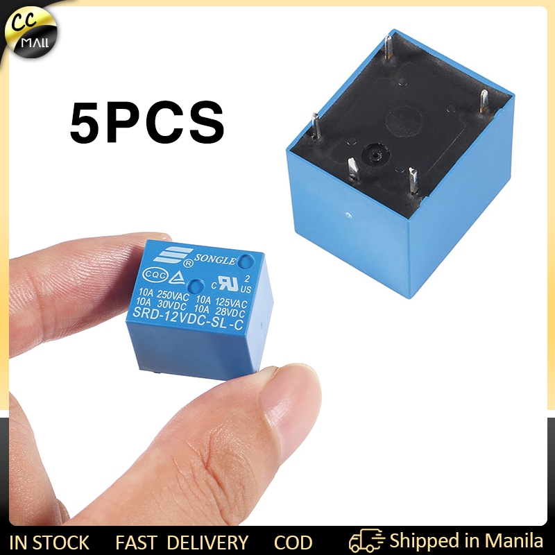 5PCS Power Relay 5 Pin Relay High-quality SRD-12VDC-SL-C | Shopee ...