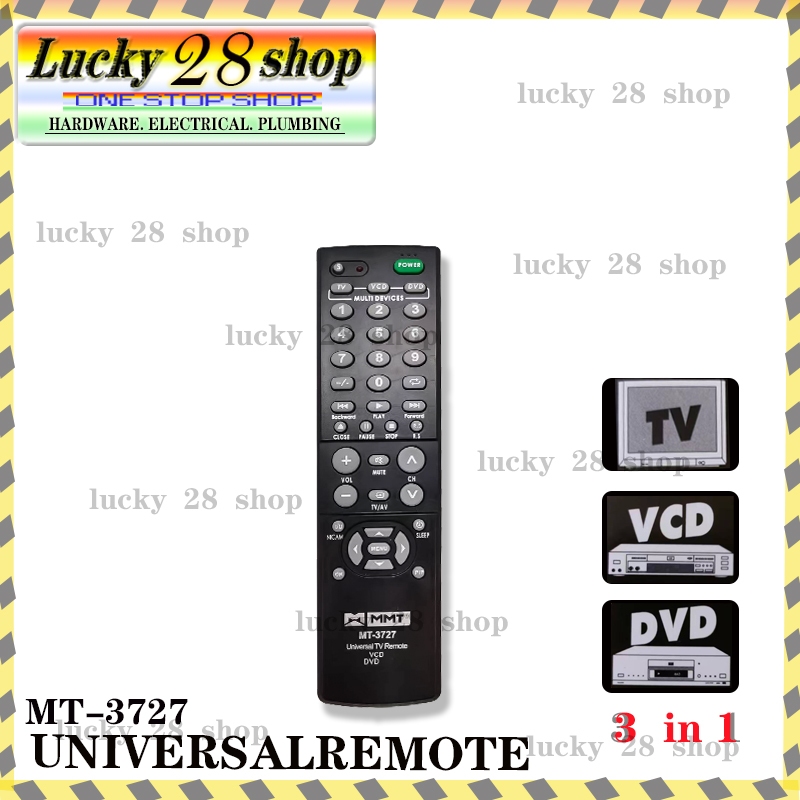 MMT MT-3727 UNIVERSAL REMOTE CONTROLLER | Shopee Philippines