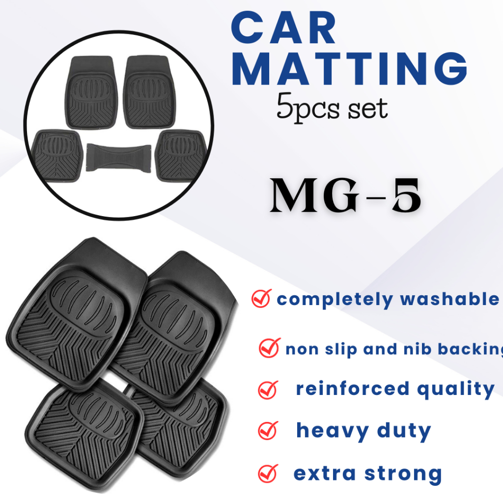 MG-5 5pcs. High Quality Car Floor Mat Anti-slip Mat Palanggana Type ...