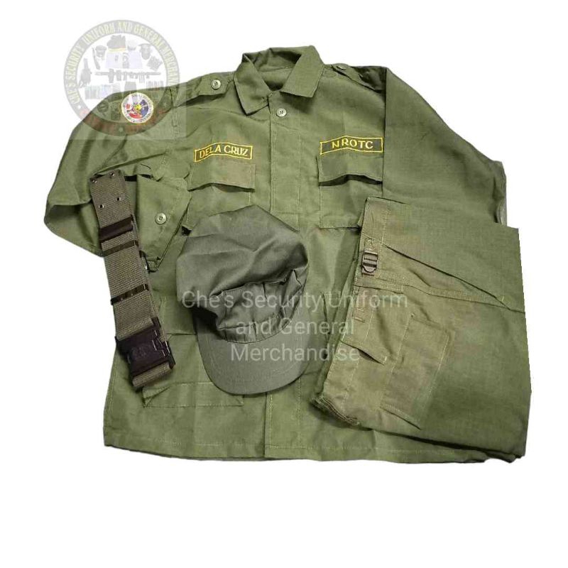 ROTC uniform with patches and accessories for students | Shopee Philippines