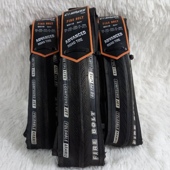 COMPASS 700 X 25C W3110 FIRE BOLT HIGH QUALITY COMPASS BICYCLE TIRES ...