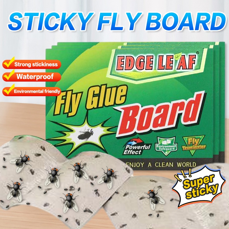 Ticky Glue Paper Fly Flies Trap Catcher Bugs Insects Catcher Board ...