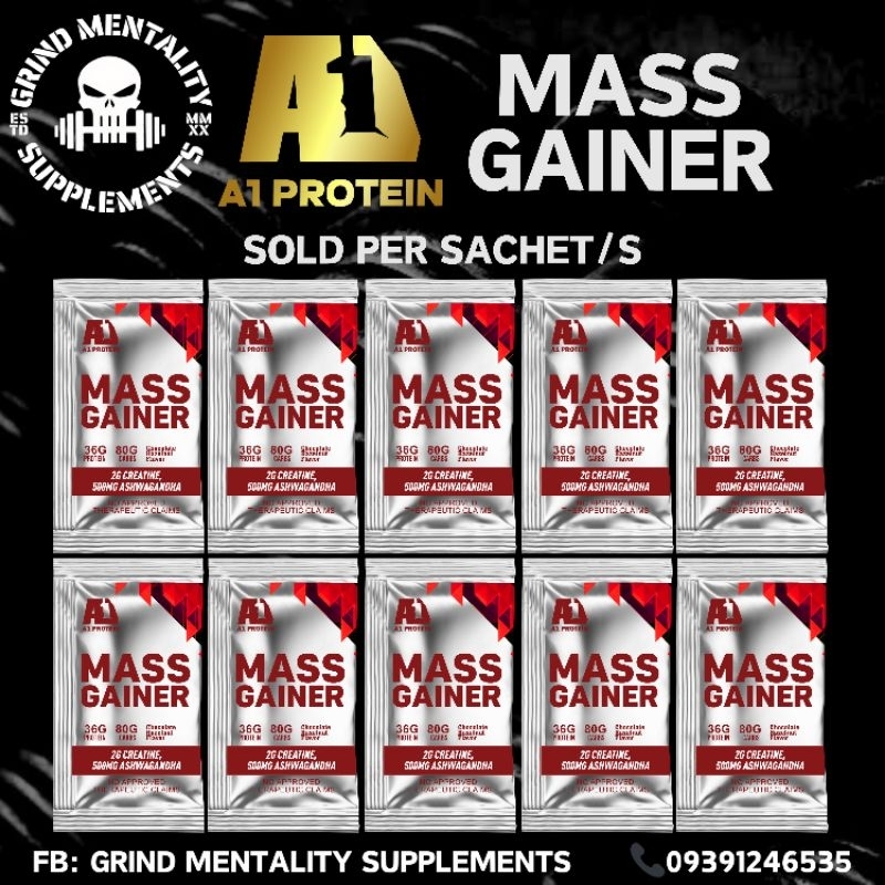 A1 PROTEIN MASS GAINER 10 SACHET | Shopee Philippines