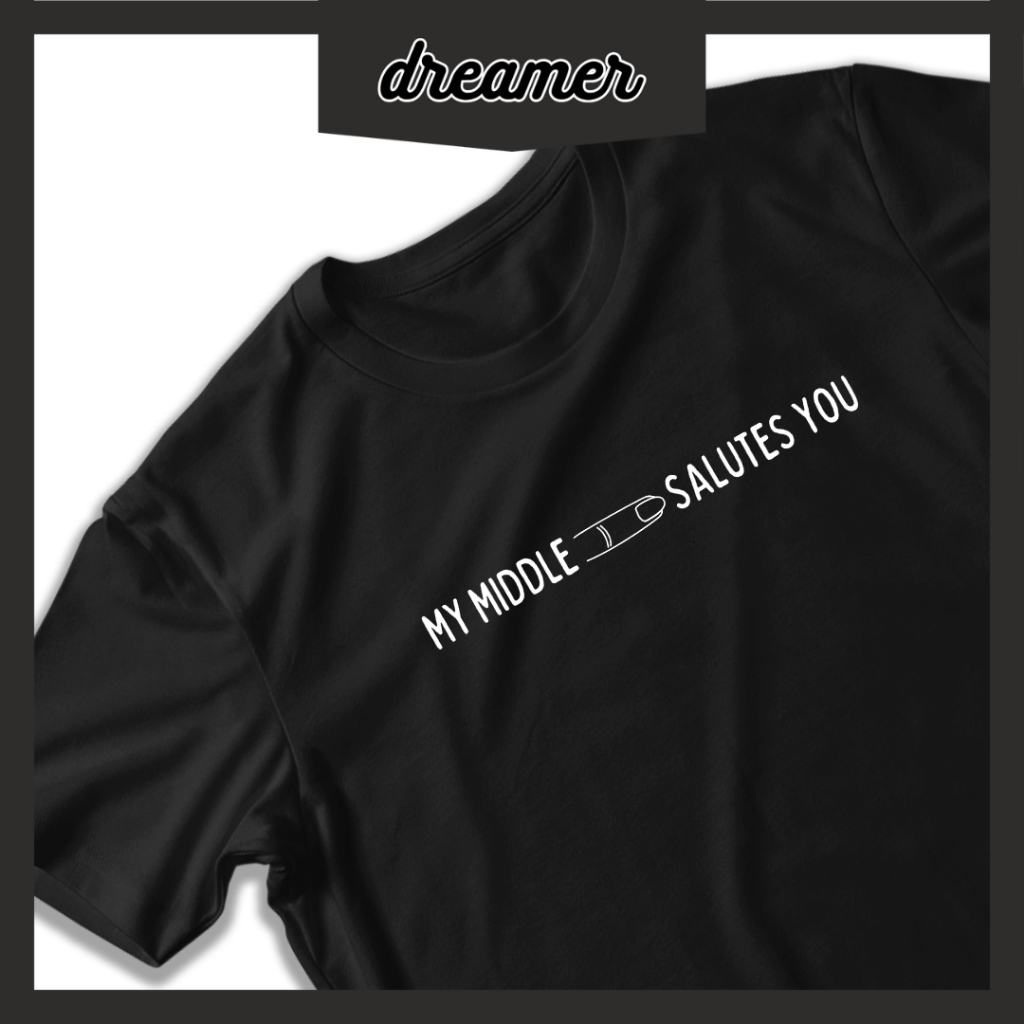 MY MIDDLE FINGER SALUTE YOU MINIMALIST SHIRT - FUNNY SARCASM TSHIRT ...