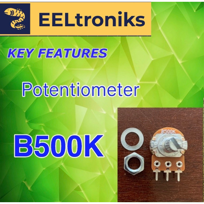 POTENTIOMETER B500K with washer & nut | Shopee Philippines