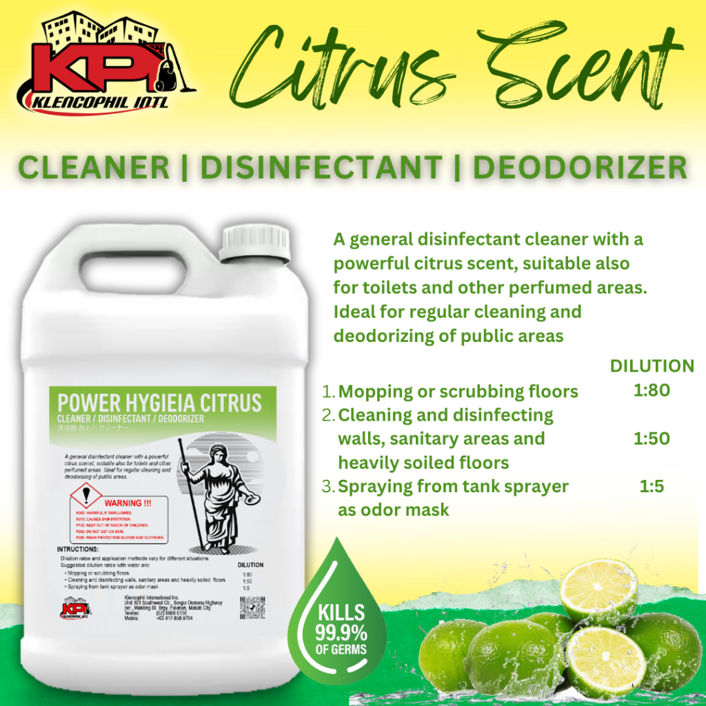 KPI - Power Hygieia Citrus Premium Quality Anti-bacterial + Cleaner ...