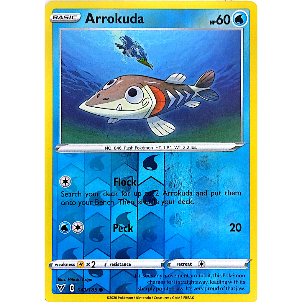 Pokemon TCG Arrokuda 041/185 Vivid Voltage Common | Shopee Philippines