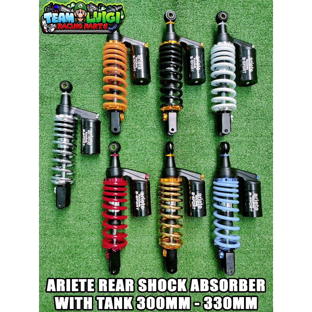 ARIETE MIO SPORTY/ MIO I 125/ CLICK/ BEAT/ SCOOPY/ RUSI/SYM REAR SHOCK ABSORBER WITH TANK 300 ...