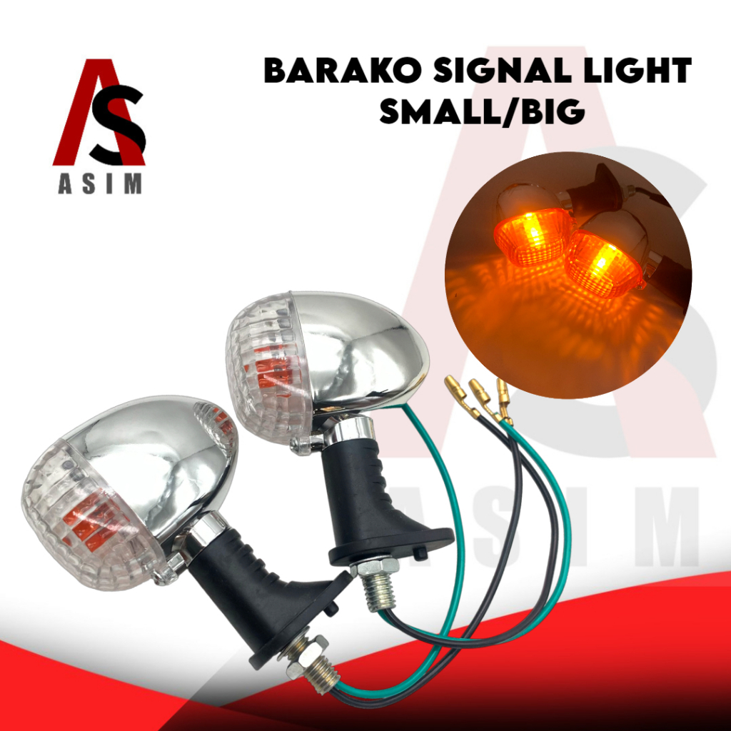 ASIM MOTORCYCLE BARAKO SIGNAL LIGHT SMALL/BIG | Shopee Philippines